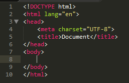 Html的结构和标签